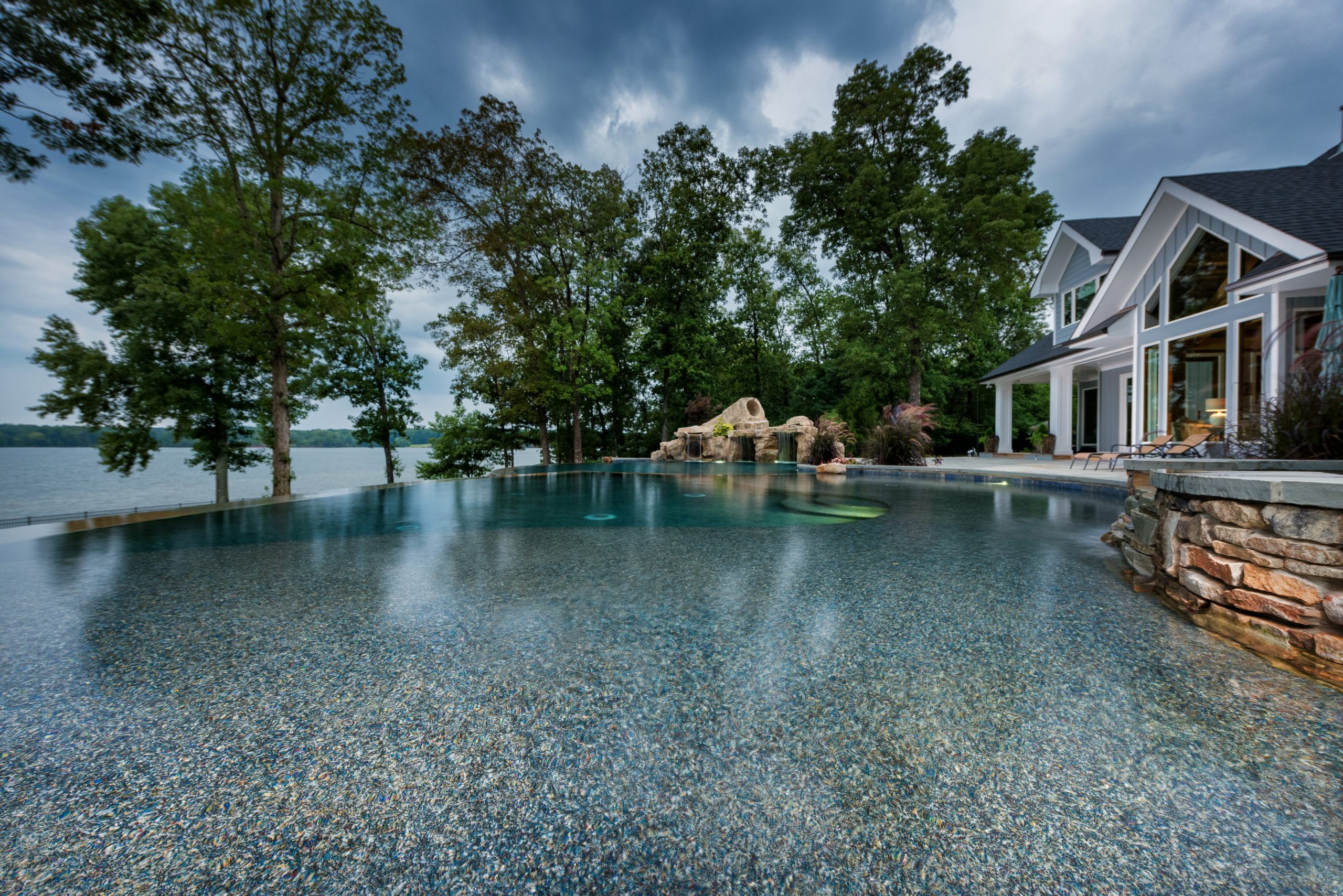 Lakefront Multilevel Masterpiece - Vue Custom Pools & Design