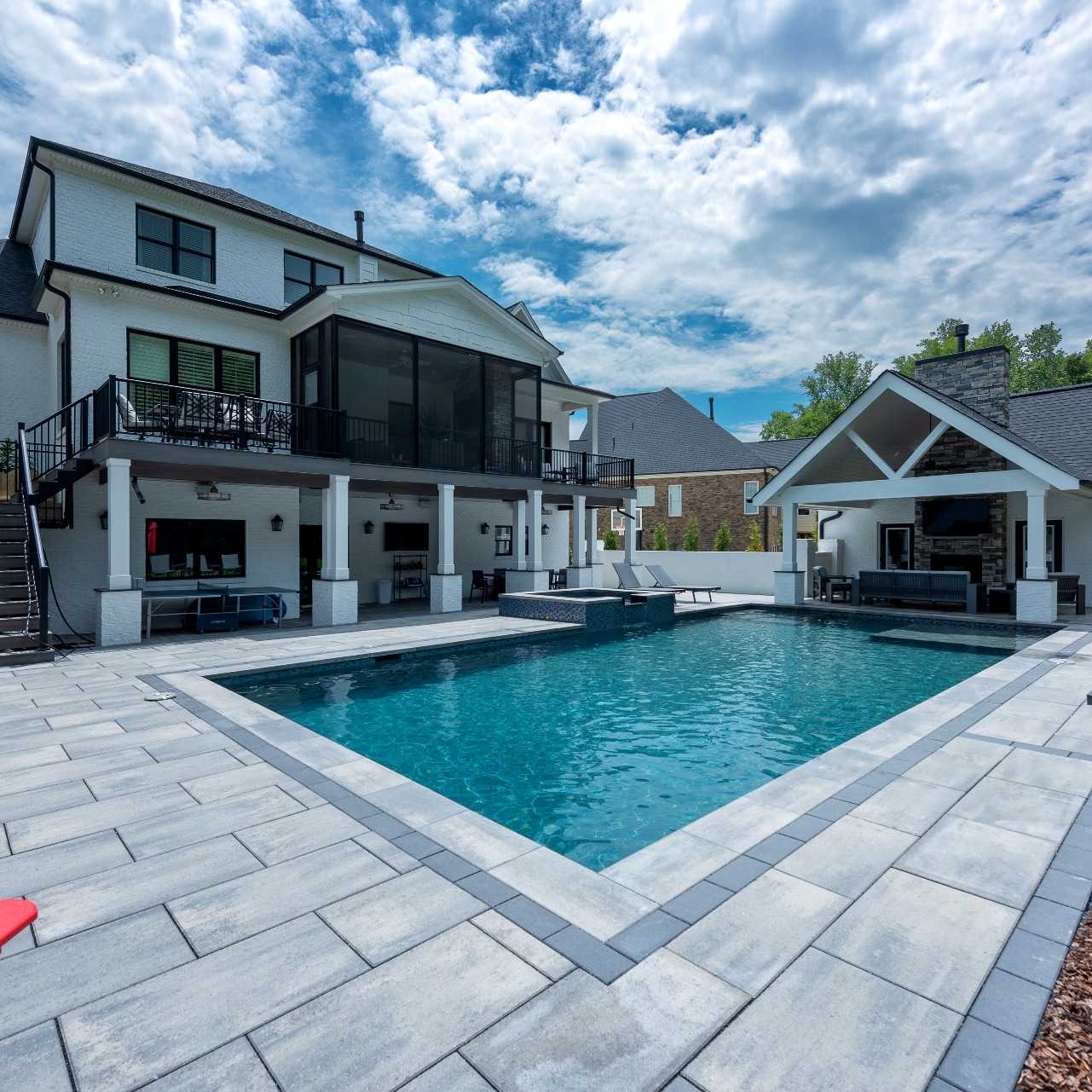 Modern Glam with Contrast - Vue Custom Pools & Design