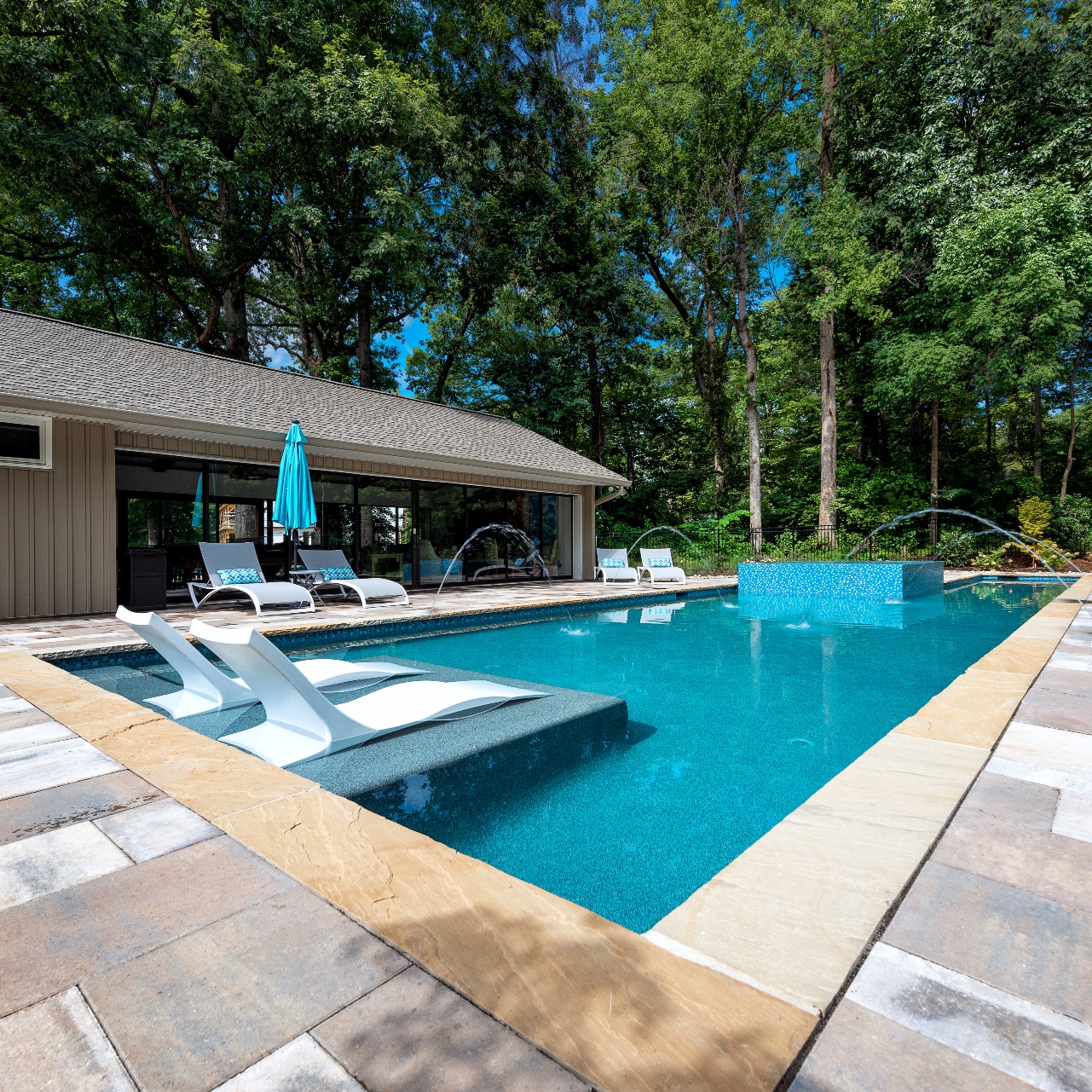 Sport & Lap Pool with 360 Spa - Vue Custom Pools & Design
